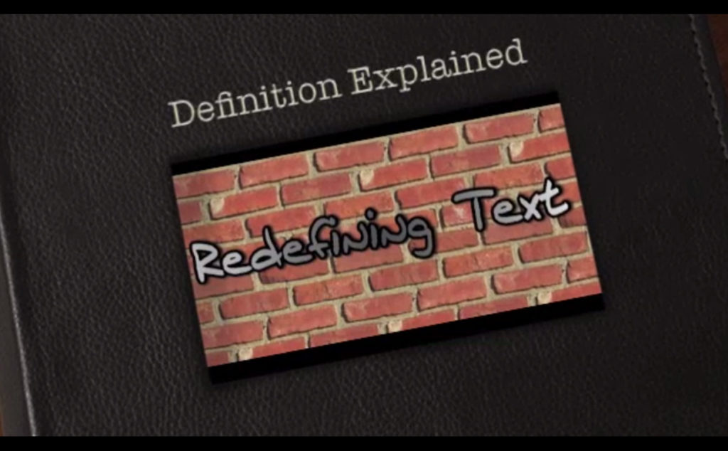 Redefining Text – Teach Write Now