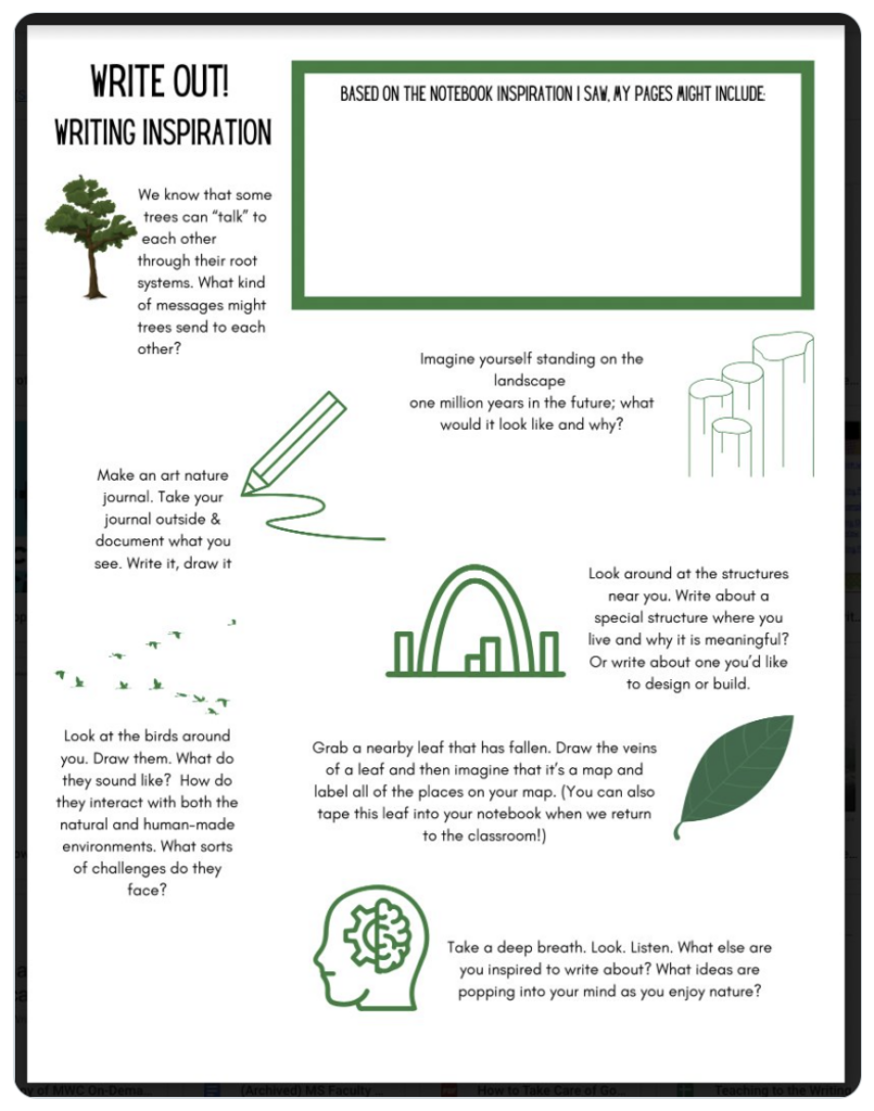 Write Out Into the Winter Holidays – Teach Write Now