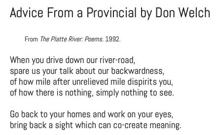 Place-conscious education, Nebraska style – Teach Write Now